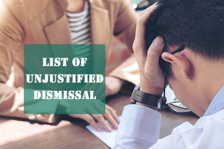 List of unjustified dismissal - Tips to take care of your money every day